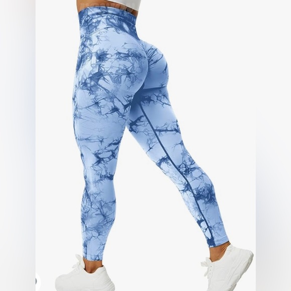 Amazon | Pants & Jumpsuits | Tie Dye Seamless Leggings For Women High Waist Yoga Pants Scrunch ...